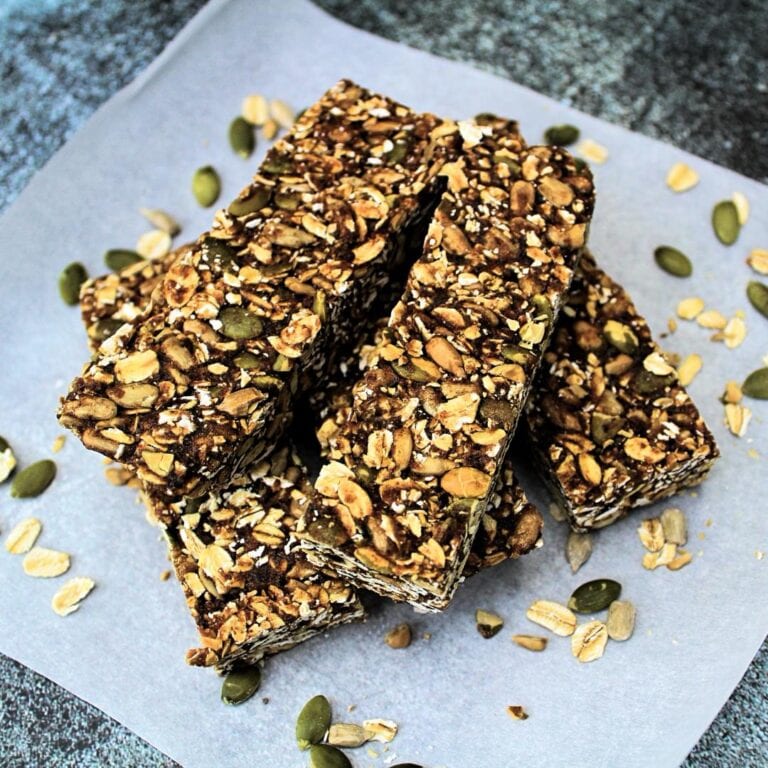 Healthy Nut-Free Granola Bars (Naturally Sweetened!) - The Cunning Kitchen