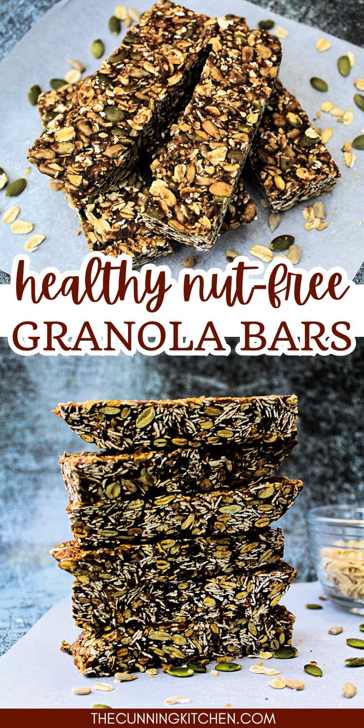 Healthy Nut-Free Granola Bars (Naturally Sweetened!) - The Cunning Kitchen