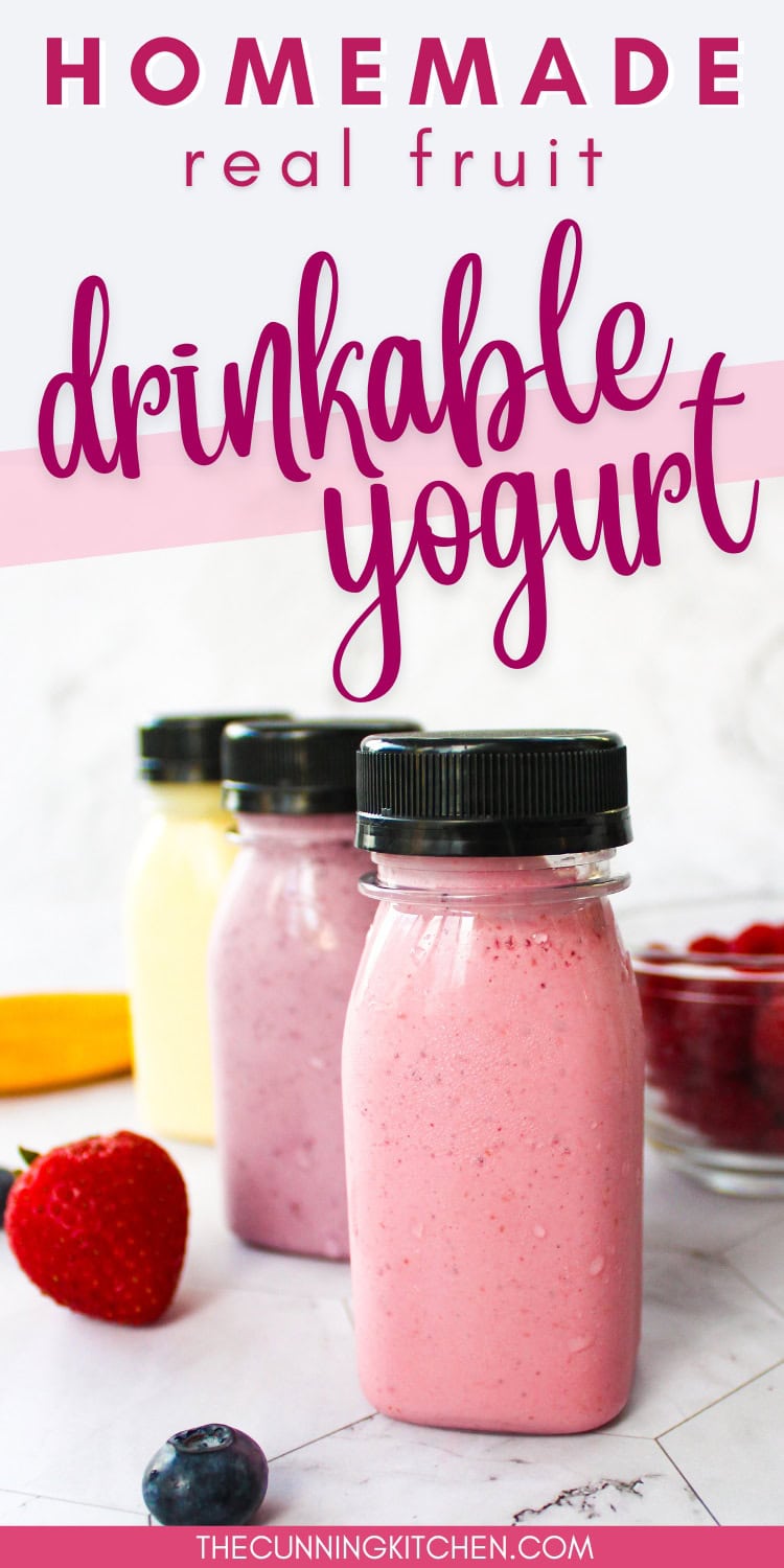 Homemade Drinkable Yogurt - The Cunning Kitchen