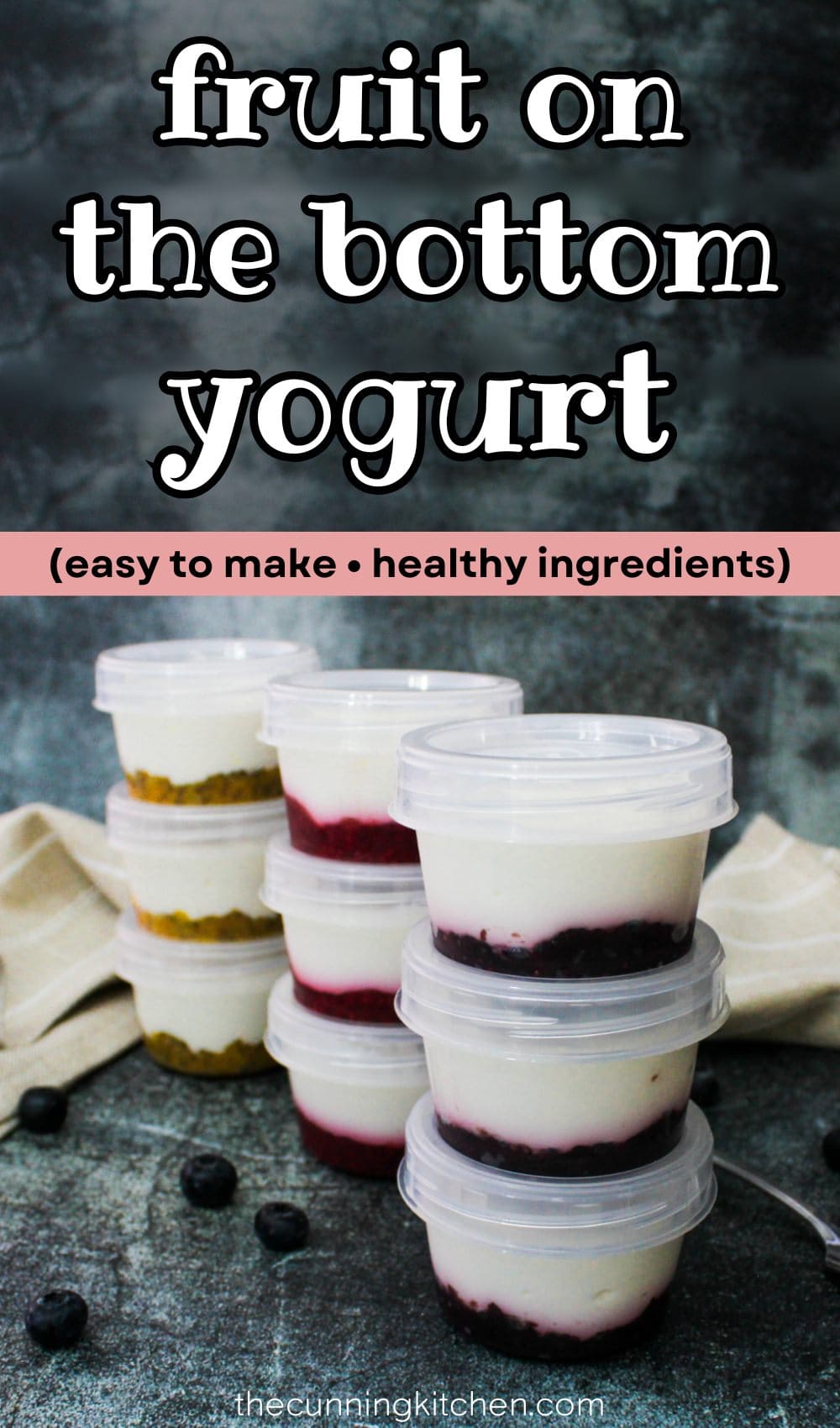 Healthy Fruit on the Bottom Yogurt - The Cunning Kitchen
